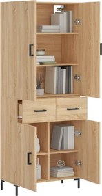 Skříň highboard dub sonoma 69,5 x 34 x 180 cm kompozitní dřevo 3198148