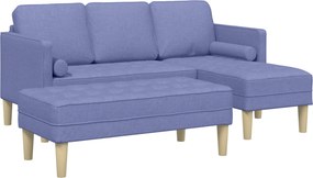 Set pohovek 2 ks Modrá džínovina Polyester 3329262