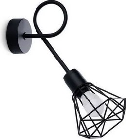 Nástěnné svítidlo SOLLUX ARTEMIS 1S černé E14 1x40W bez žárovky SL.1108