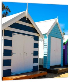 Obraz - Pláž Brighton, Melbourne, Austrálie (30x30 cm)