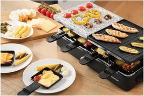 SENCOR SBG 0260BK černá / Rakletovací gril / 1400 W / 8 pánviček + 8 š
