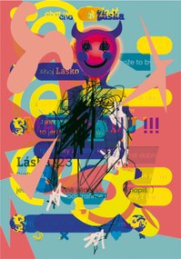 Šimon Dub | Online #2 Rám: Bílý, Velikost: 70 x 50 cm