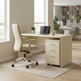Sestava kancelářského nábytku SimpleOffice 1, 180 cm, bříza