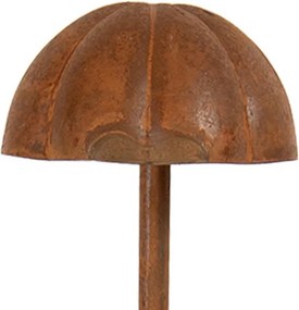 Rustikální rezavý kovový zápich houba S - Ø 8*31 cm
