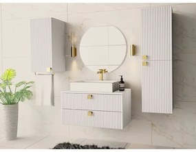 Koupelnový nábytek Petralio I, Sifon k umyvadlu: ne, Umyvadlo: ne, Barva:: šedá