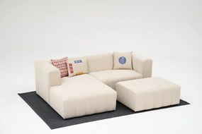 Hanah Home Rohová pohovka BEYZA MINI levá krémová