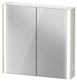 Duravit XViu - Zrcadlová skříňka s osvětlením, Icon verze, 820x156 mm, champagne matná XV71420B1B1