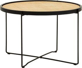 Ratanový kulatý konferenční stolek v přírodní barvě ø 60 cm Depok – Premier Housewares