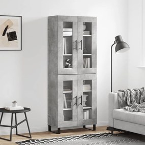 vidaXL Skříň highboard 69,5 x 34 x 180 cm kompozitní dřevo [3198297] Barva: Betonová šedá