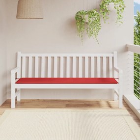 Poduška na zahradní lavici červená 180x50x3 cm oxfordská látka - Default Title