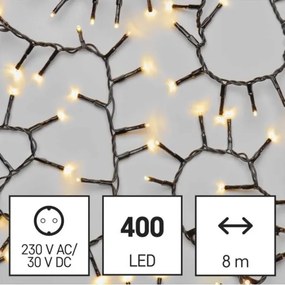 LED Vánoční venkovní řetěz 400xLED/13m IP44 teplá bílá