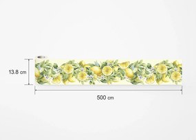 Samolepící bordura na zeď Jasné Citrony | 5 m x 13.8 cm | DWB8447