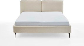 Slonovinová čalouněná dvoulůžková postel bez roštu 200x200 cm Infinity – Meise Möbel