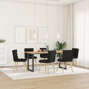 Jídelní židle 6 ks černé textil 3315665