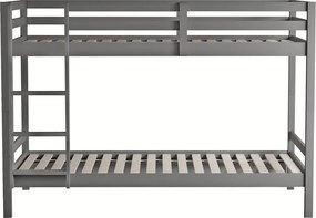 Kondela Patrová postel, 90x200, masivní dřevo, šedá, INEZA