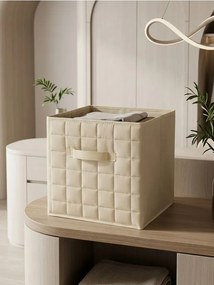 Sinsay - Skládací úložný box s prošívaným čelem - béžová