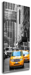 Obraz na plátně - Taxi ve městě 50 x 125 cm
