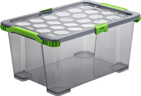 XXXLutz BOX S VÍKEM 44 l Rotho - Stohovatelné boxy - 003294029304