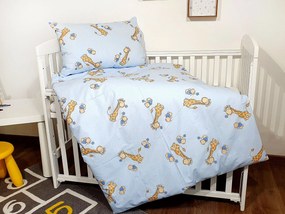Písecké lůžkoviny dětské povlečení - žirafa modrá Rozměr: 130x90 + 40x60
