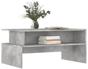 Konferenční stolek betonově šedý 90x55x42,5 cm kompozitní dřevo - Default Title