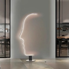 Designová stojací lampa Face