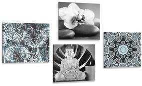 Set obrazů zajímavá kombinace Feng Shui Varianta: 4x 40x40