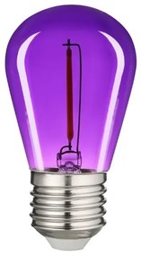 Retro barevná LED žárovka E27 0,6W 50lm fialová, filament