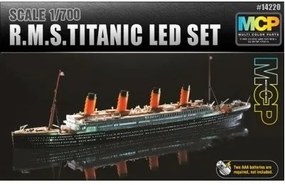 Model lodě model kit loď 14220 - r.m.s. titanic + led set mcp