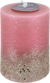 Vánoční svíčka Rustic – tmavě růžová 9 cm