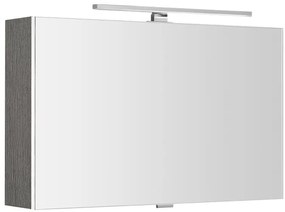 Sapho CLOE galerka s LED osvětlením 80x50x18cm, dub stříbrný - CE080-0011