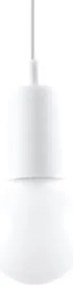 Lustr SOLLUX Diego 1 E27 1x60W bez zdroje SL.0569 bílá