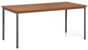 Jídelní stůl TRIVIA, tmavě šedá konstrukce, 1600 x 800 mm, třešeň