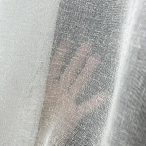 Ervi záclona s olůvkem ve lněném vzhledu 20910 bílá , metráž