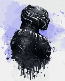 Malování podle čísel s rámem "Black Panther 2" 50x40cm