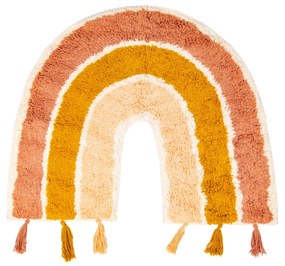 Sass & Belle Dětský koberec Earth Rainbow oranžový 60 x 50 cm
