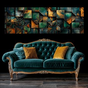 Obraz na plátně - Smaragdové proudy oceánu FeelHappy.cz Velikost obrazu: 240 x 80 cm