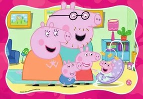 Ravensburger Prasátko Peppa / 2x24 dílků / od 4 let
