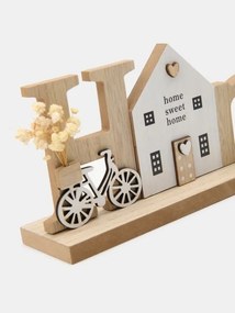 Sinsay - Stojící dekorace ve tvaru nápisu home - béžová