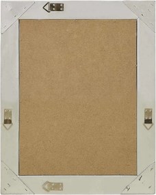 Nástěnné zrcadlo barokní styl 50 x 60 cm stříbrné 320318