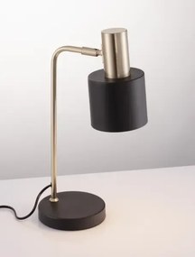 Rustikální stolní lampa Paz černé