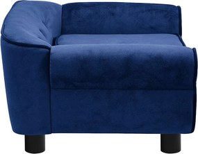 Pohovka pro psy modrá 72 x 45 x 30 cm plyš 171040