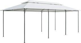 Zahradní altán 600 x 298 x 270 cm bílý 180 g/m² 310072