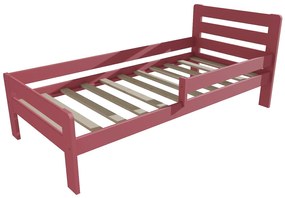 Vomaks Dětská postel se zábranou VMK001C KIDS Rozměr: 90 x 180 cm, Barva: barva růžová