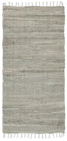 Ib Laursen Bavlněný běhoun na podlahu Brown Grey 120 x 60 cm, béžová barva, textil