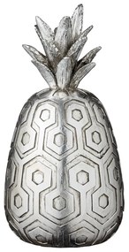 Stříbrný dekorační ananas SERAFINA 14 x 30 cm