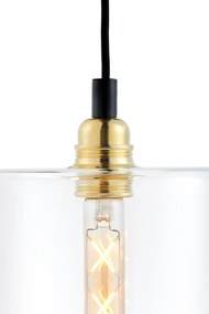 Závěsná lampa Longis 4 lišta černo-zlatá