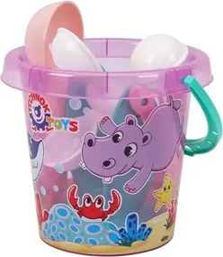 TEDDIES Sada na písek a k vodě / Kbelík, mlýnek a doplňky / plast / 17
