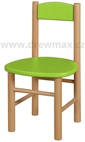 Drewmax AD251 - Dřevěná židlička v.27cm - Zelená