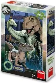 DINO Jurský svět XL Neon / 100 dílků / od 5 let