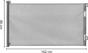Bezpečnostní zábrana rolovací 7-80 cm SPRINGOS HA7524 šedá
